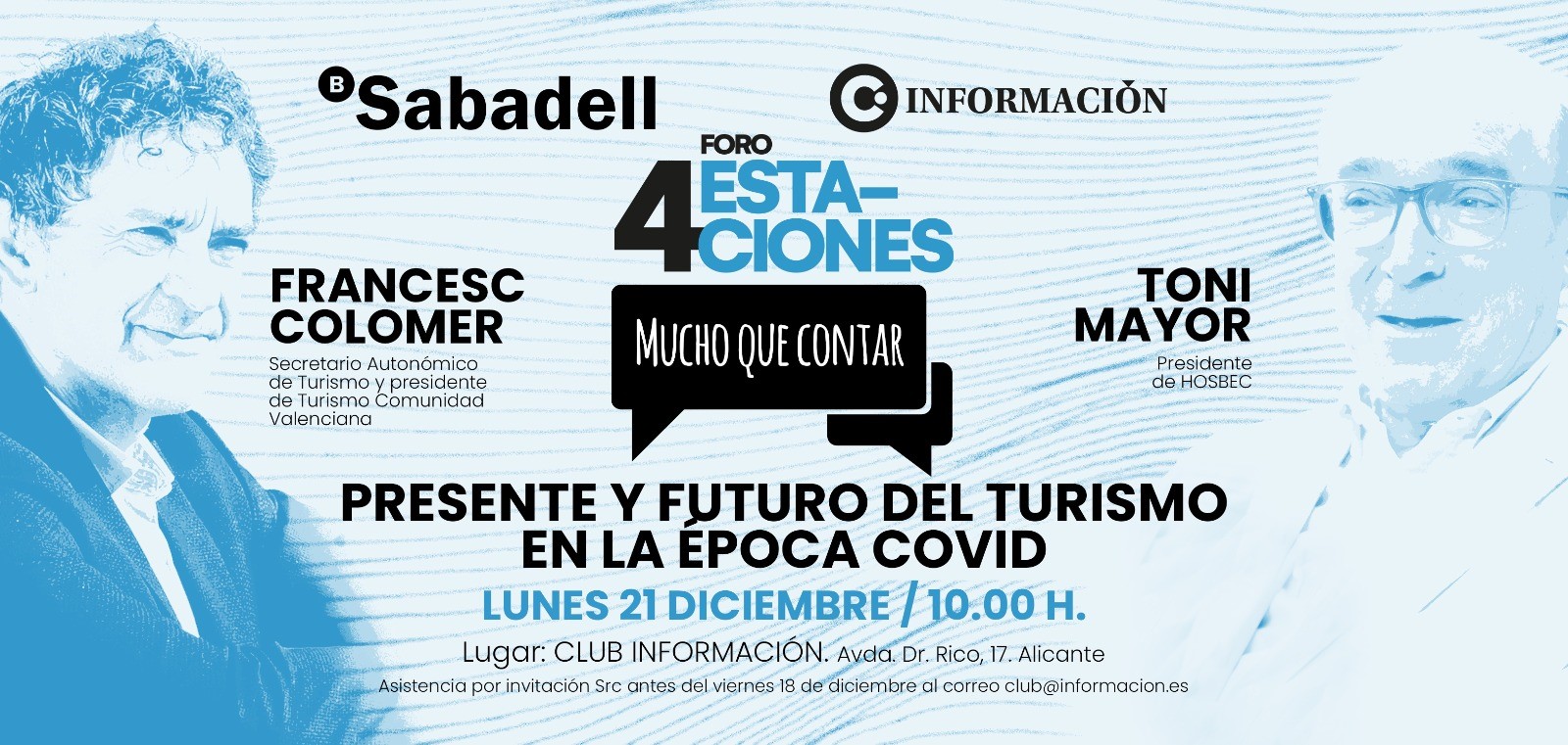 FORO 4 ESTACIONES con Francesc Colomer y Toni Mayor - Club Información